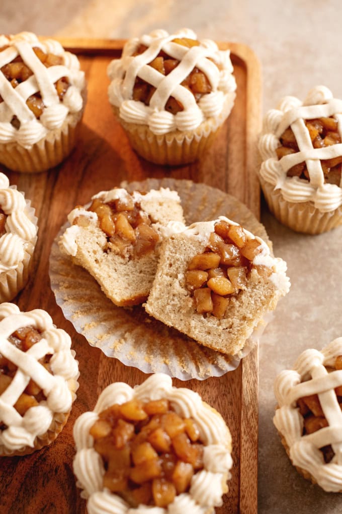 Apple Pie Cupcakes - Teak & Thyme