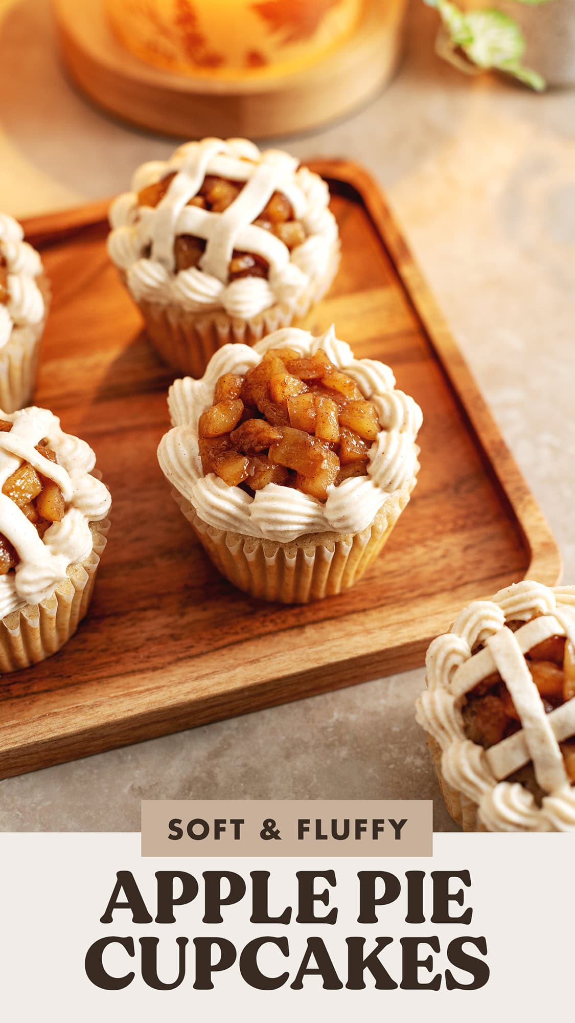 Apple Pie Cupcakes - Teak & Thyme