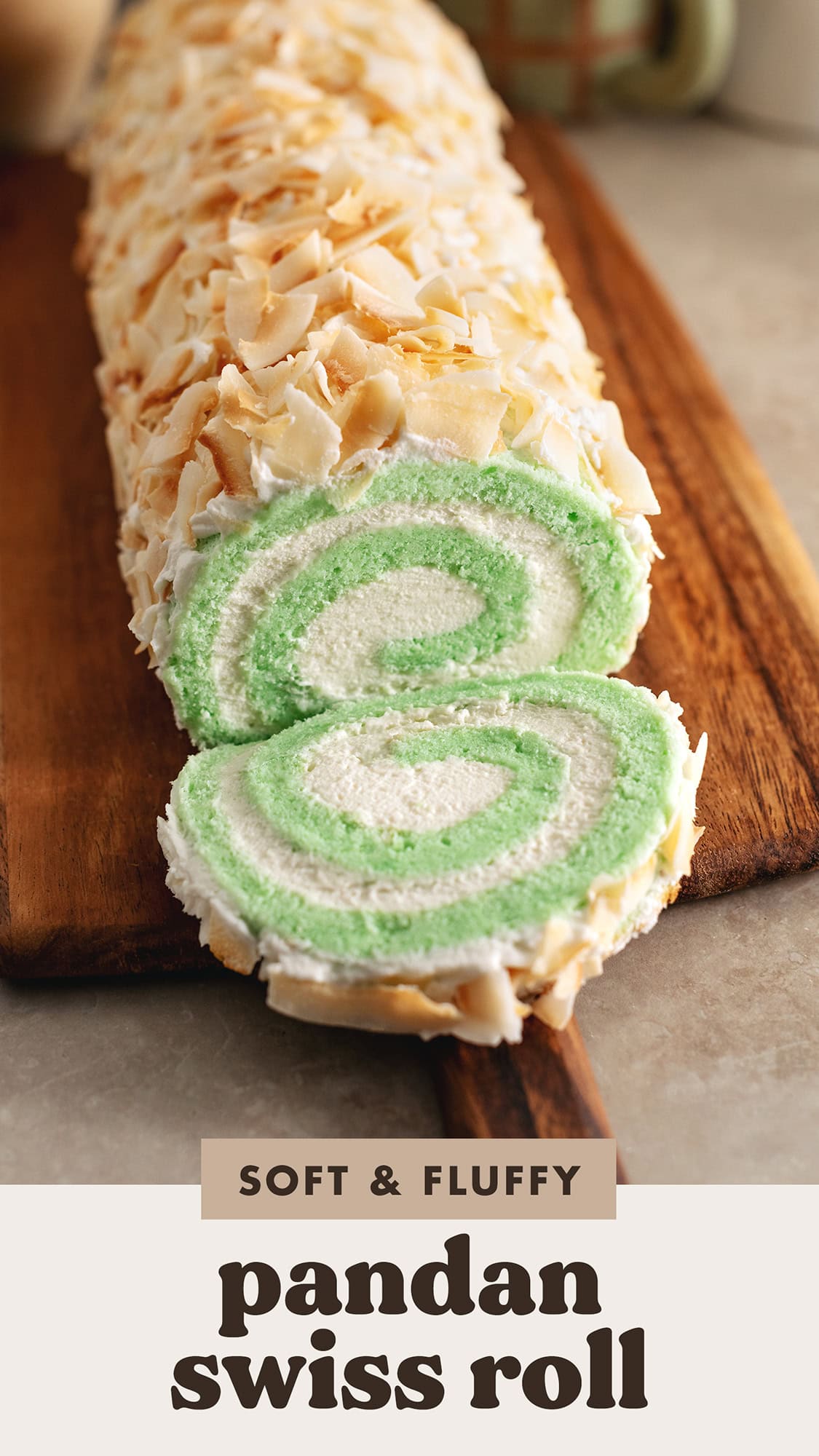 Pandan Swiss Roll - Teak & Thyme