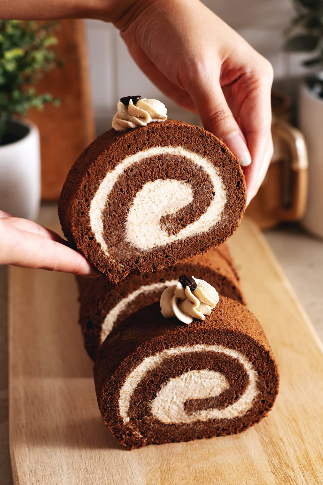 Mocha Roll Cake - Teak & Thyme