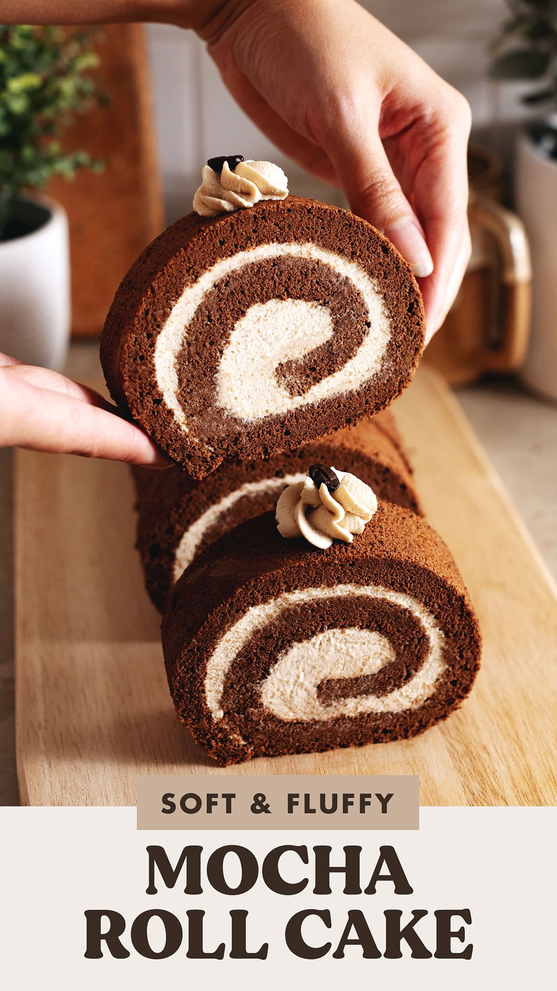 Mocha Roll Cake - Teak & Thyme