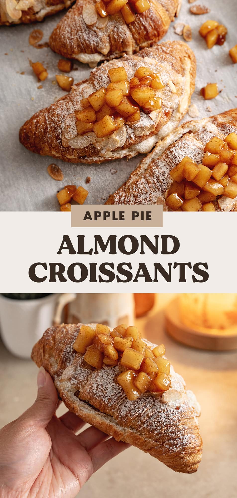 Apple Pie Almond Croissants - Teak & Thyme