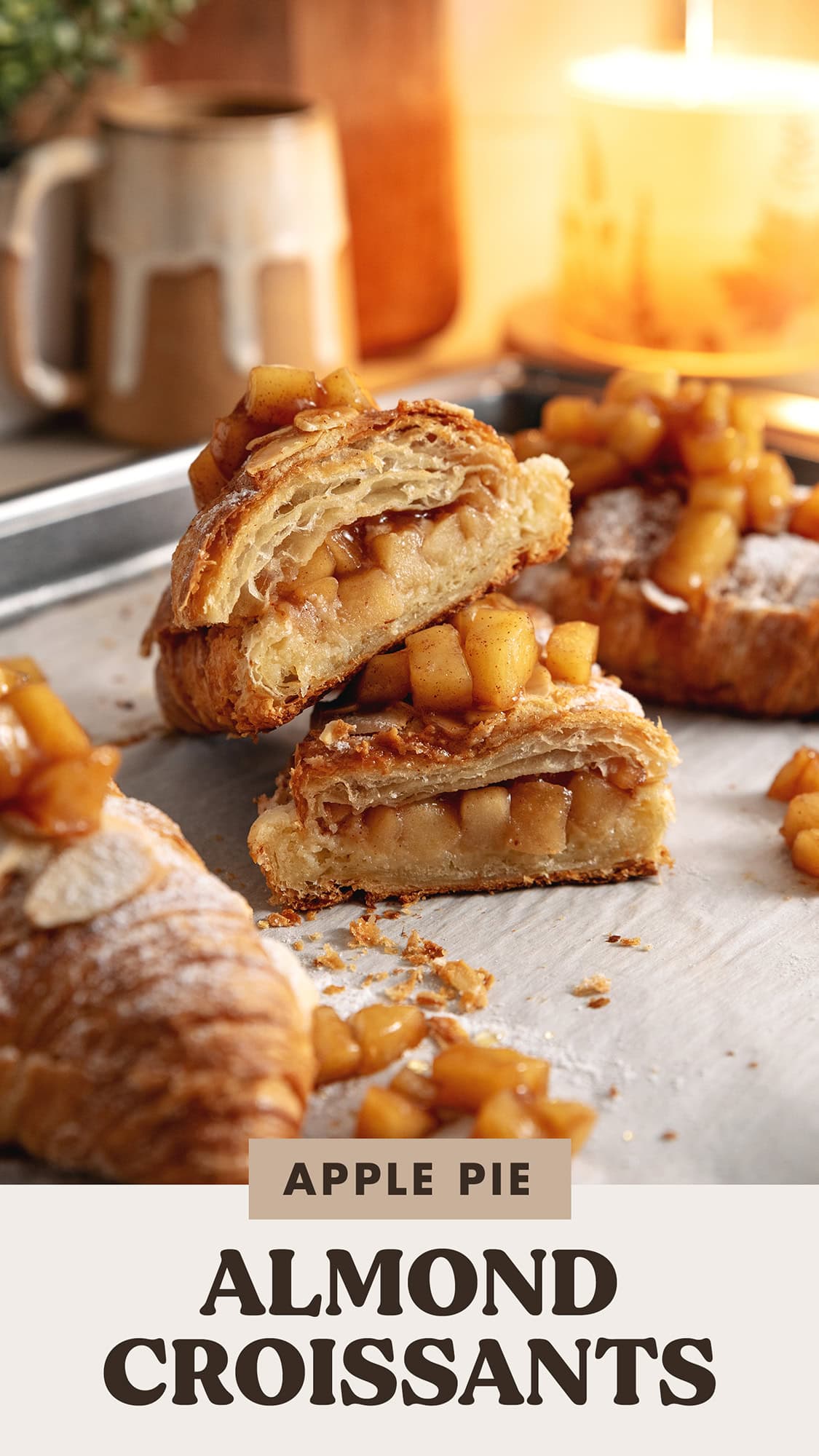 Apple Pie Almond Croissants - Teak & Thyme