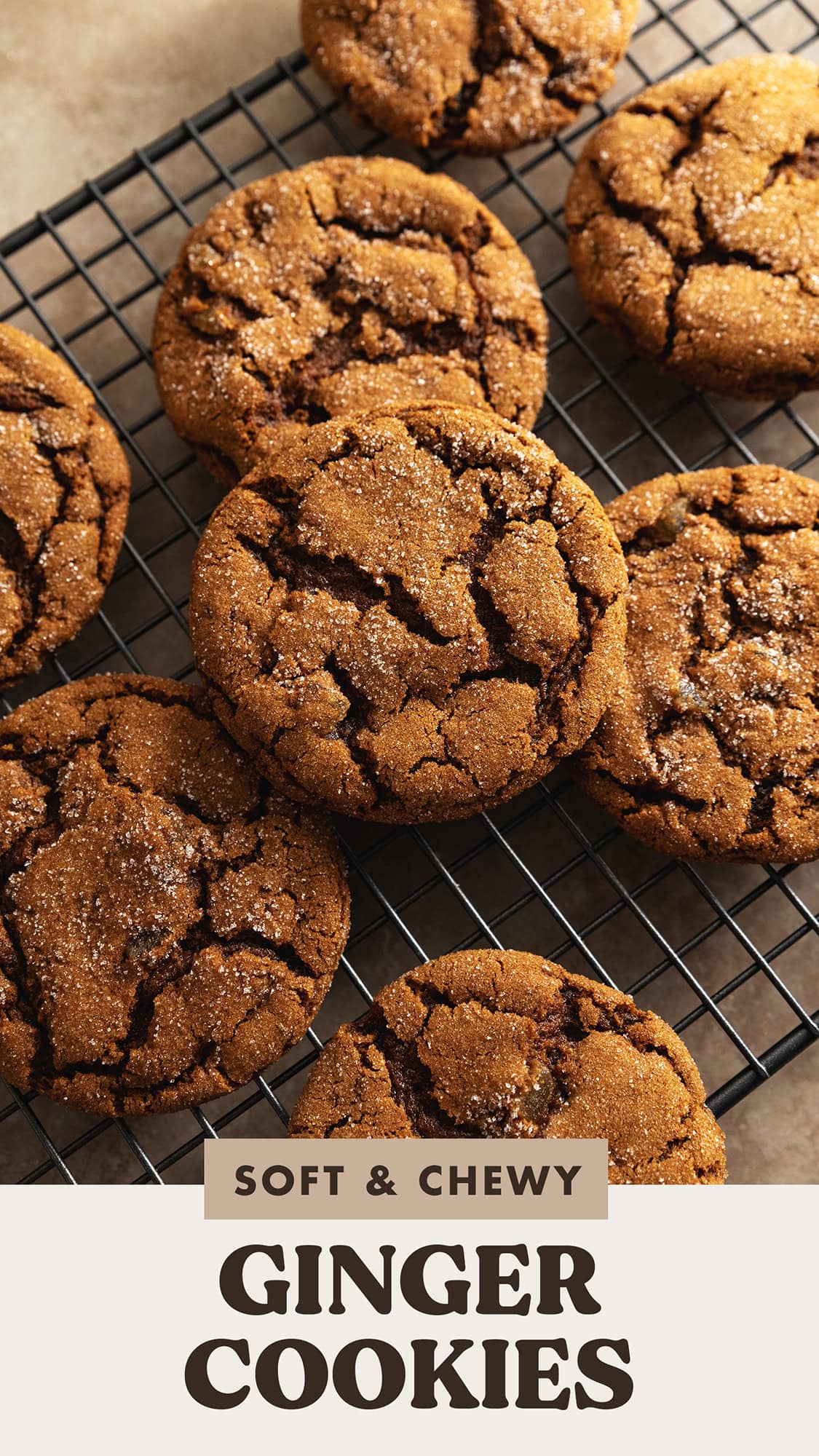 Chewy Ginger Cookies - Teak & Thyme