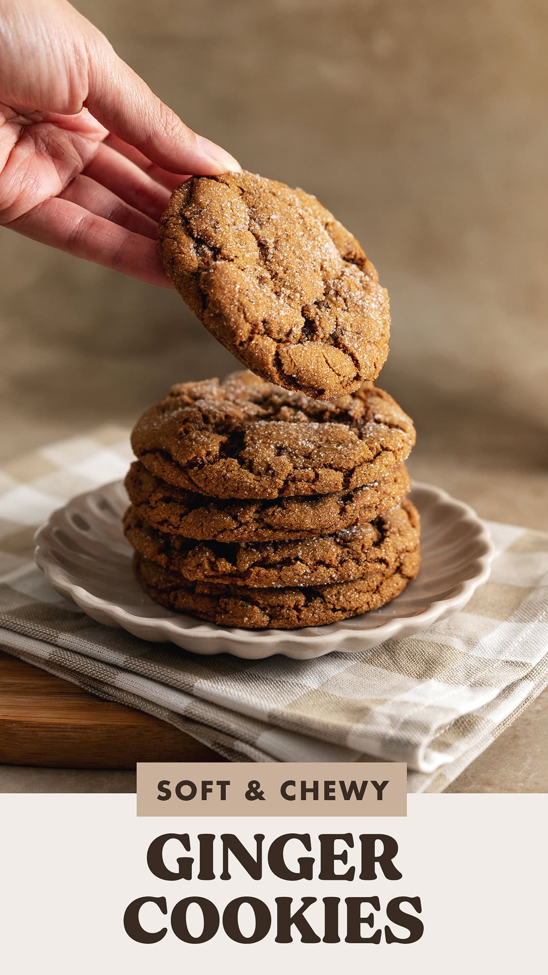Chewy Ginger Cookies - Teak & Thyme