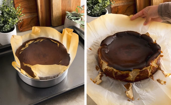 Earl Grey Basque Cheesecake - Teak & Thyme