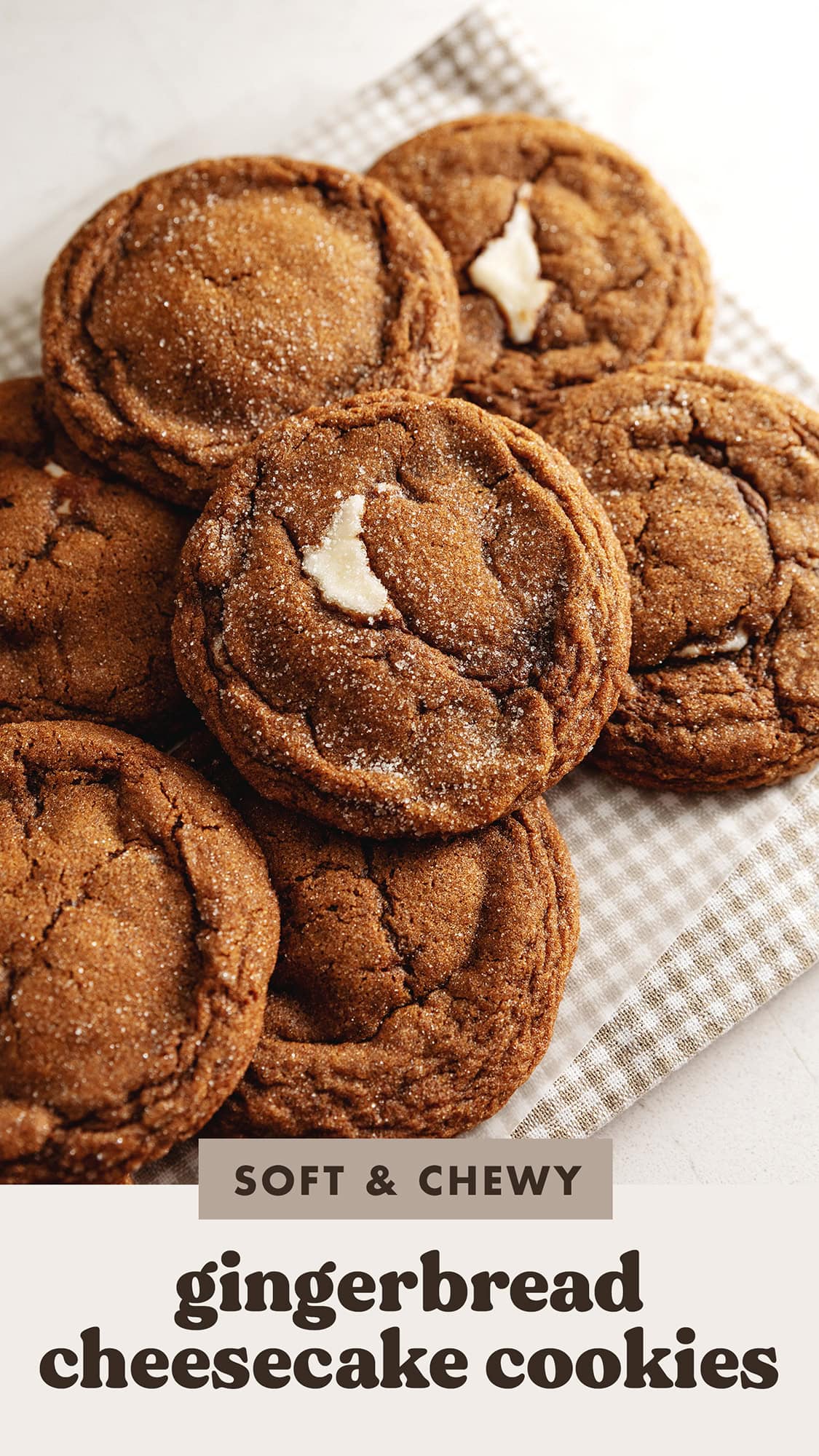 Gingerbread Cheesecake Cookies - Teak & Thyme
