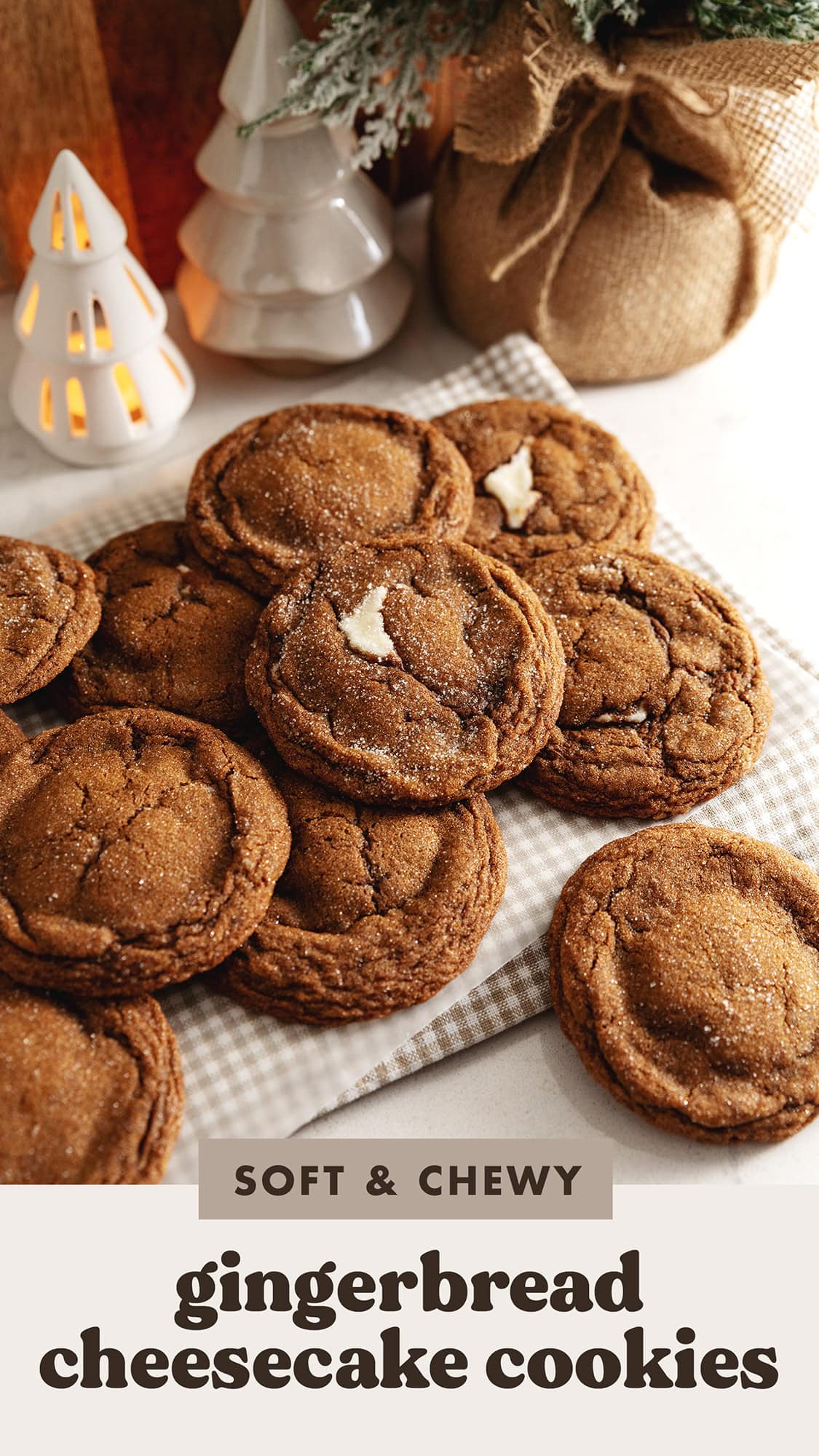 Gingerbread Cheesecake Cookies - Teak & Thyme