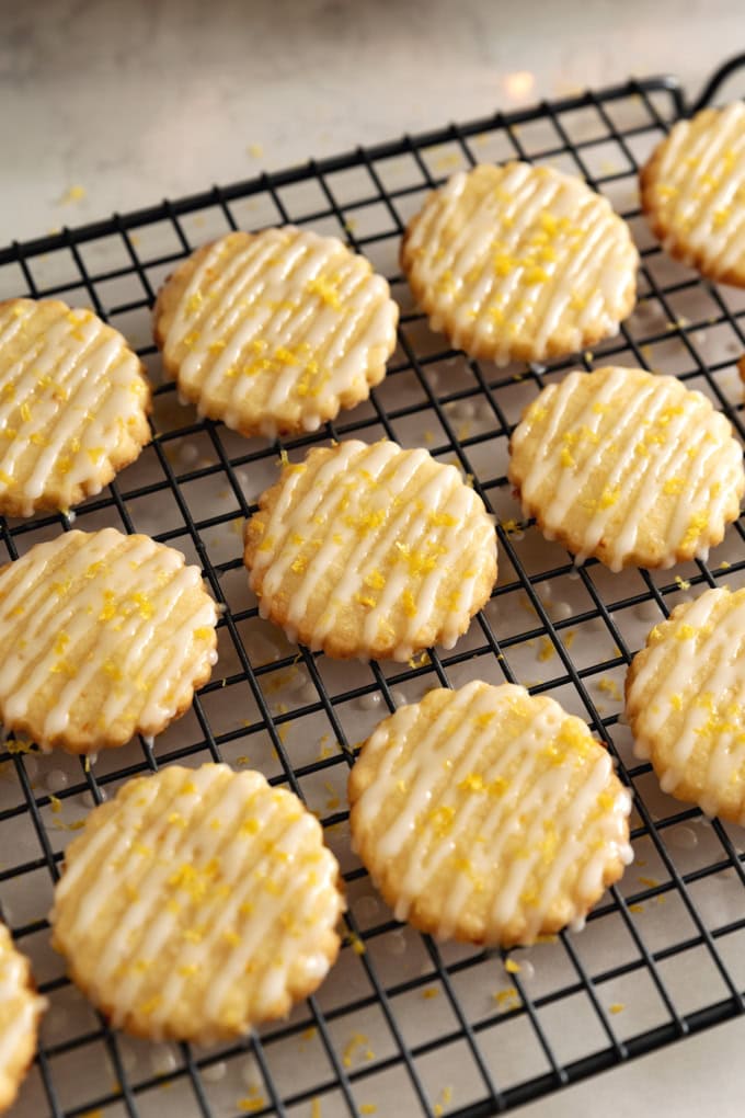 Lemon Shortbread Cookies - Teak & Thyme