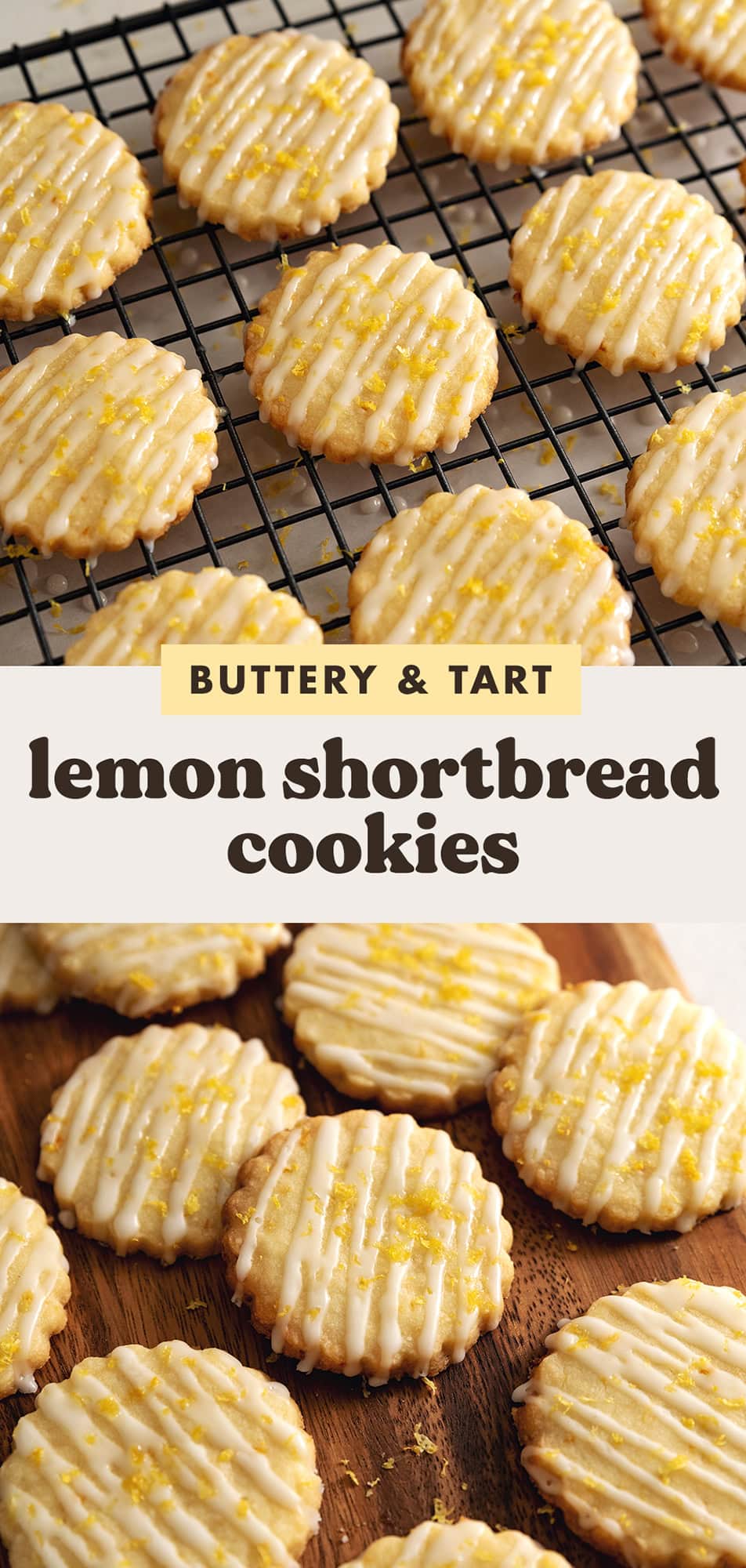 Lemon Shortbread Cookies - Teak & Thyme