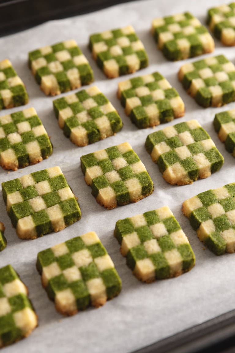 Matcha Checkerboard Cookies - Teak & Thyme