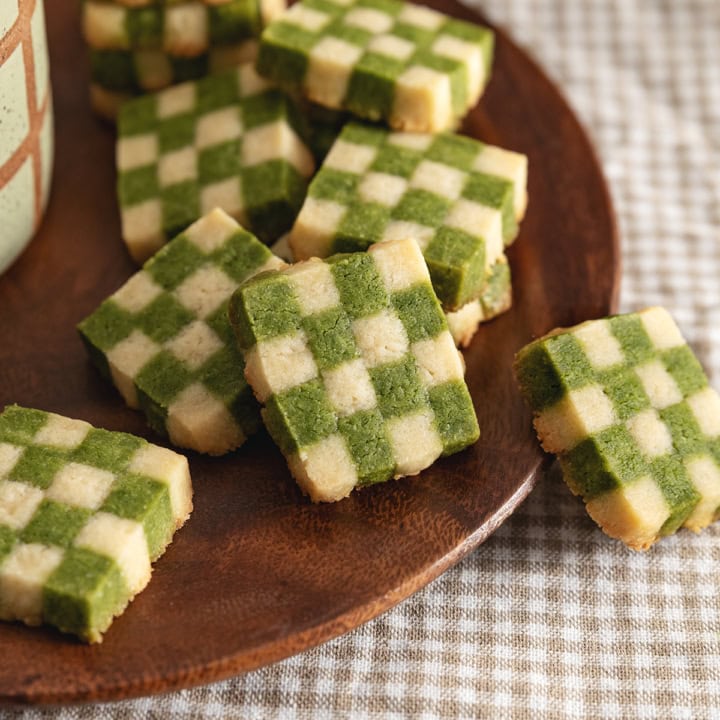 Matcha Checkerboard Cookies - Teak & Thyme
