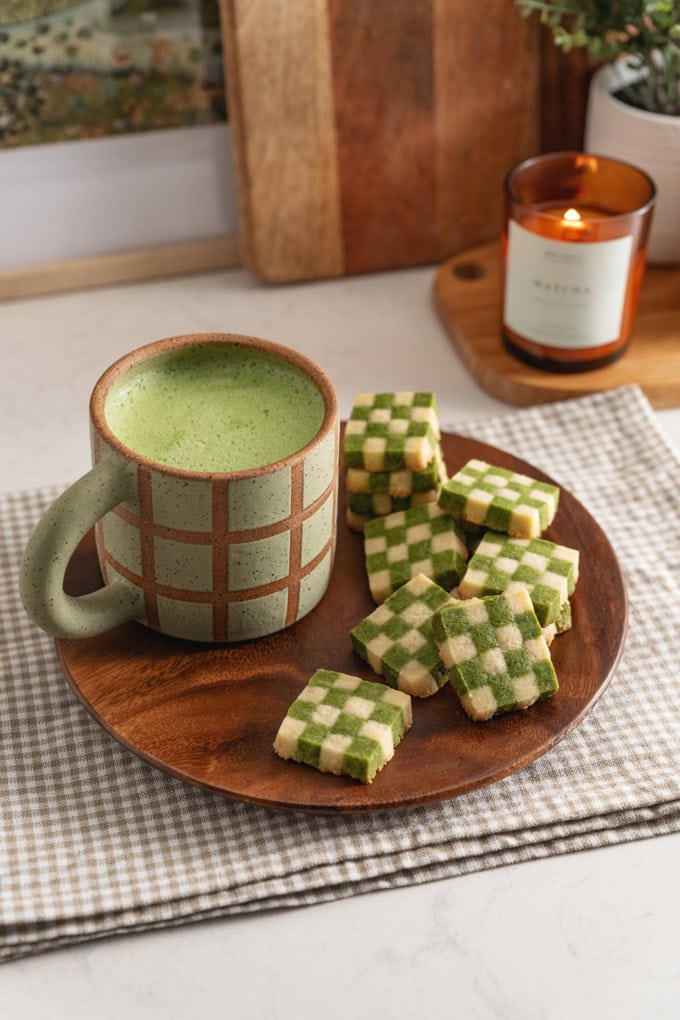 Matcha Checkerboard Cookies - Teak & Thyme