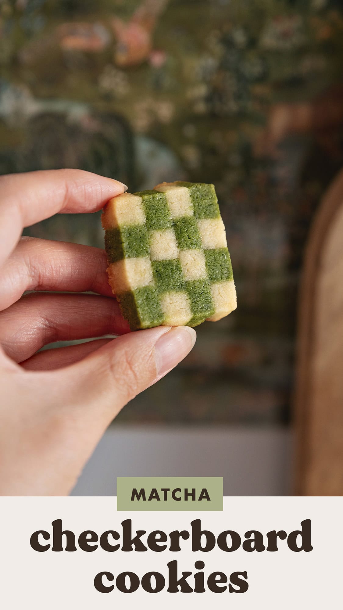 Matcha Checkerboard Cookies - Teak & Thyme