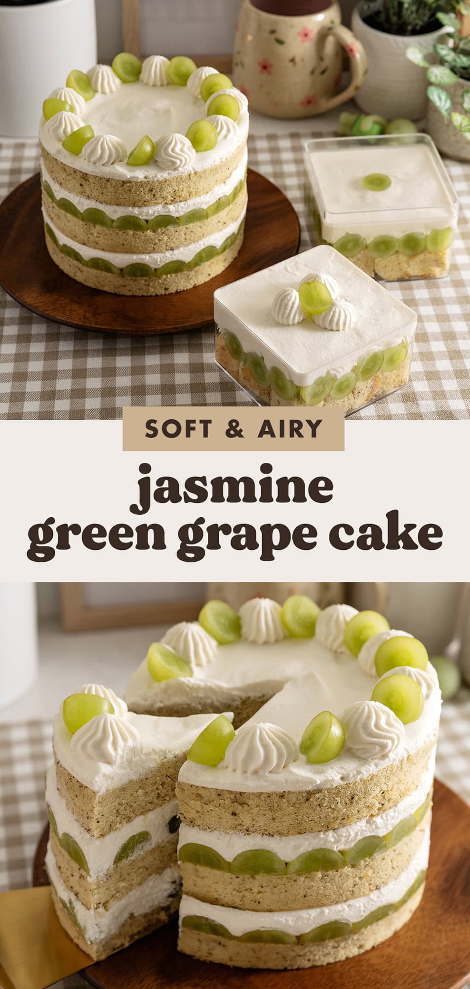 Jasmine Grape Cake - Teak & Thyme