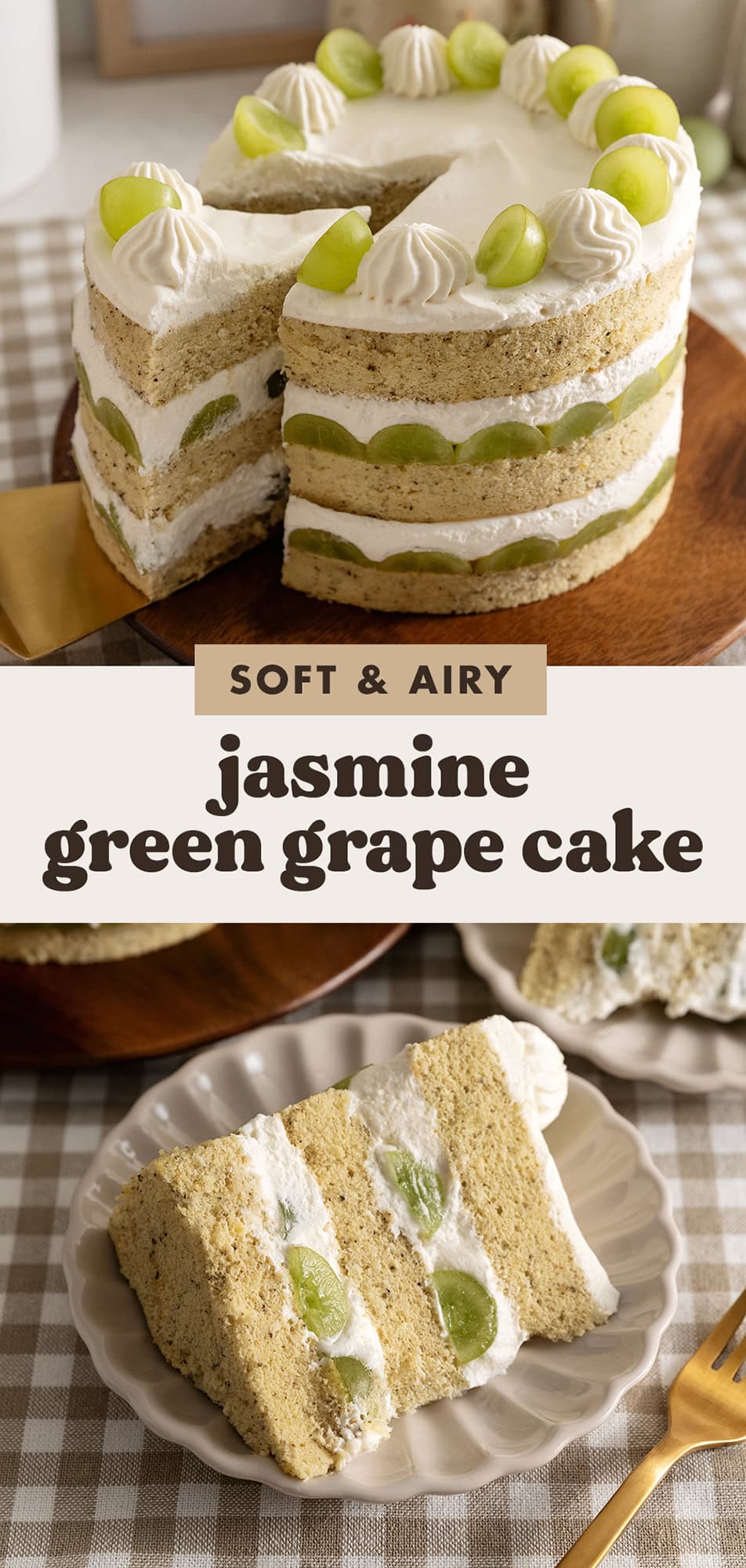 Jasmine Grape Cake - Teak & Thyme