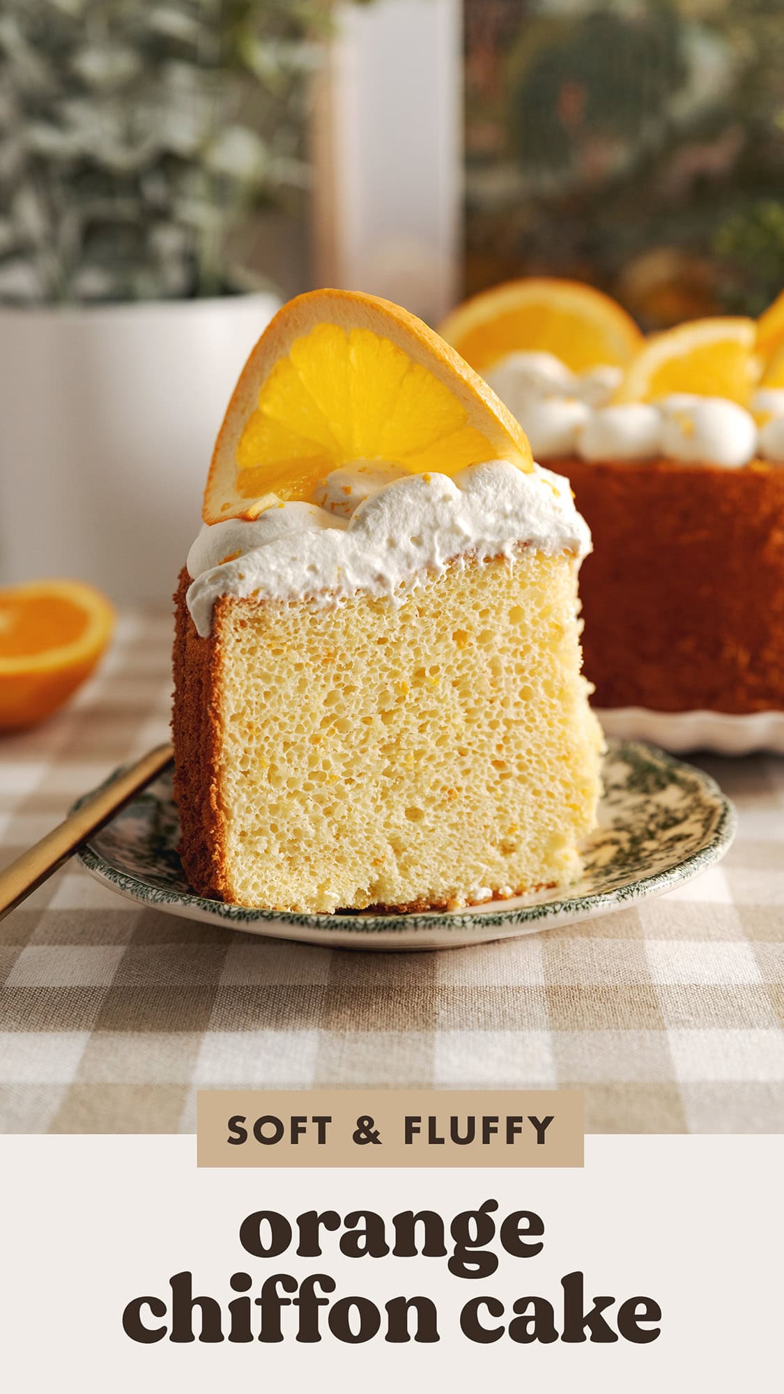 Orange Chiffon Cake - Teak & Thyme