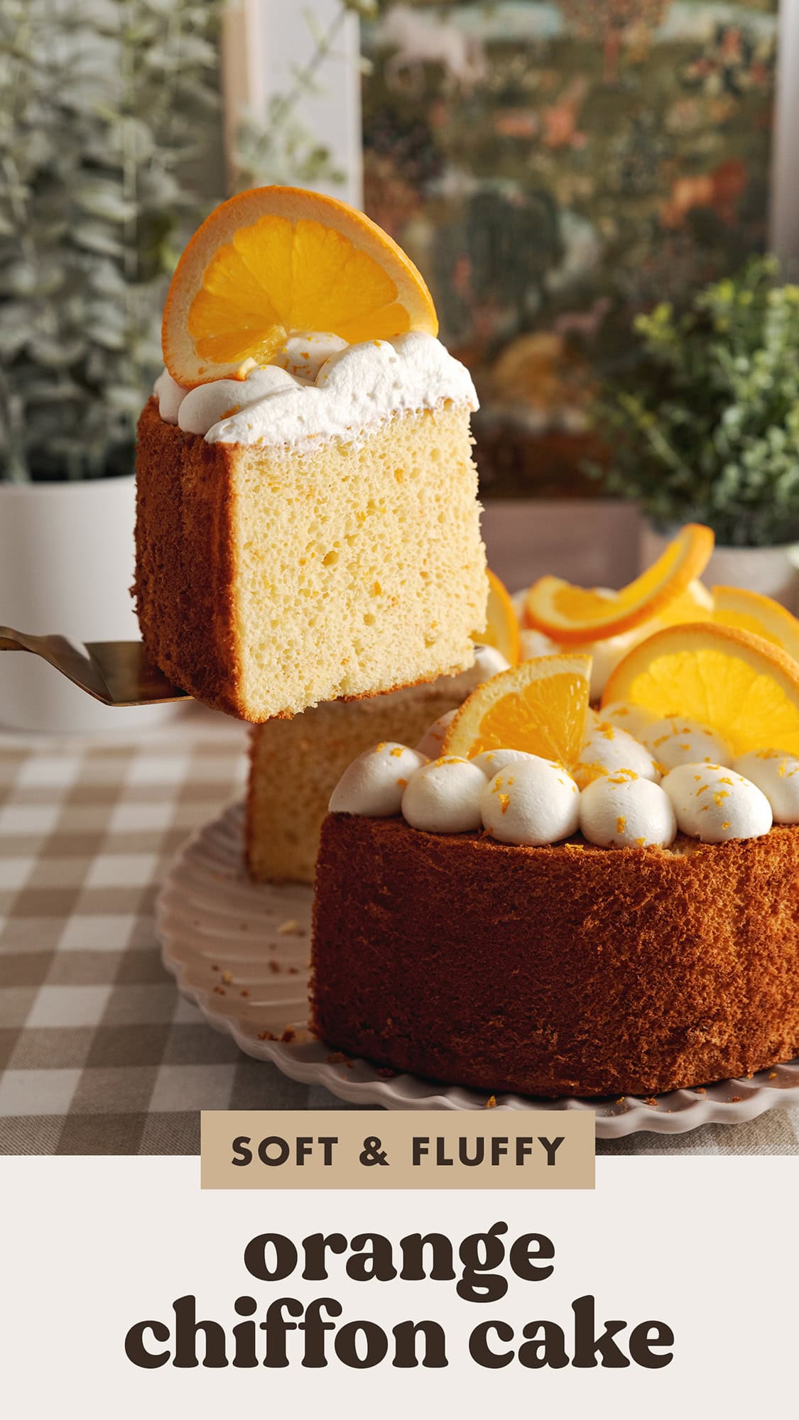 Orange Chiffon Cake - Teak & Thyme