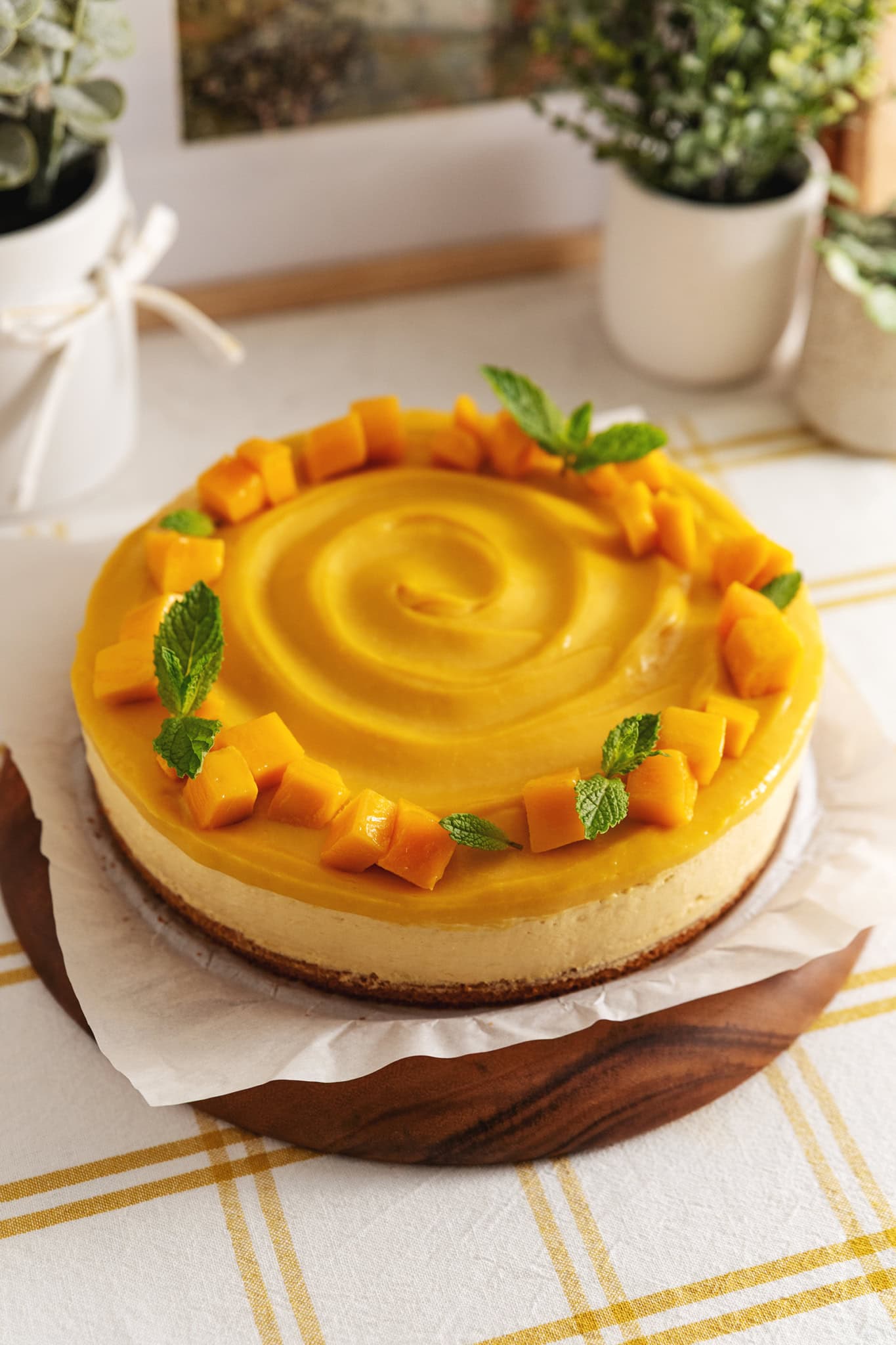 Mango Mousse Cake - Teak & Thyme