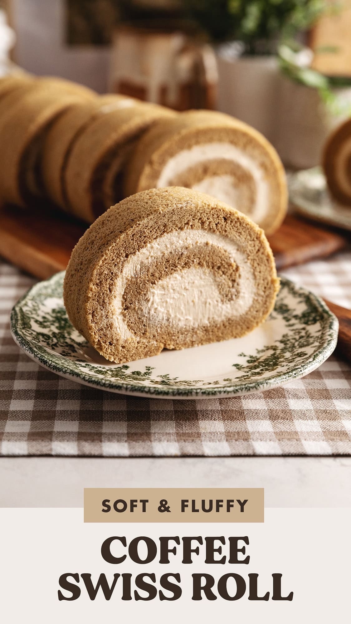 Coffee Swiss Roll - Teak & Thyme