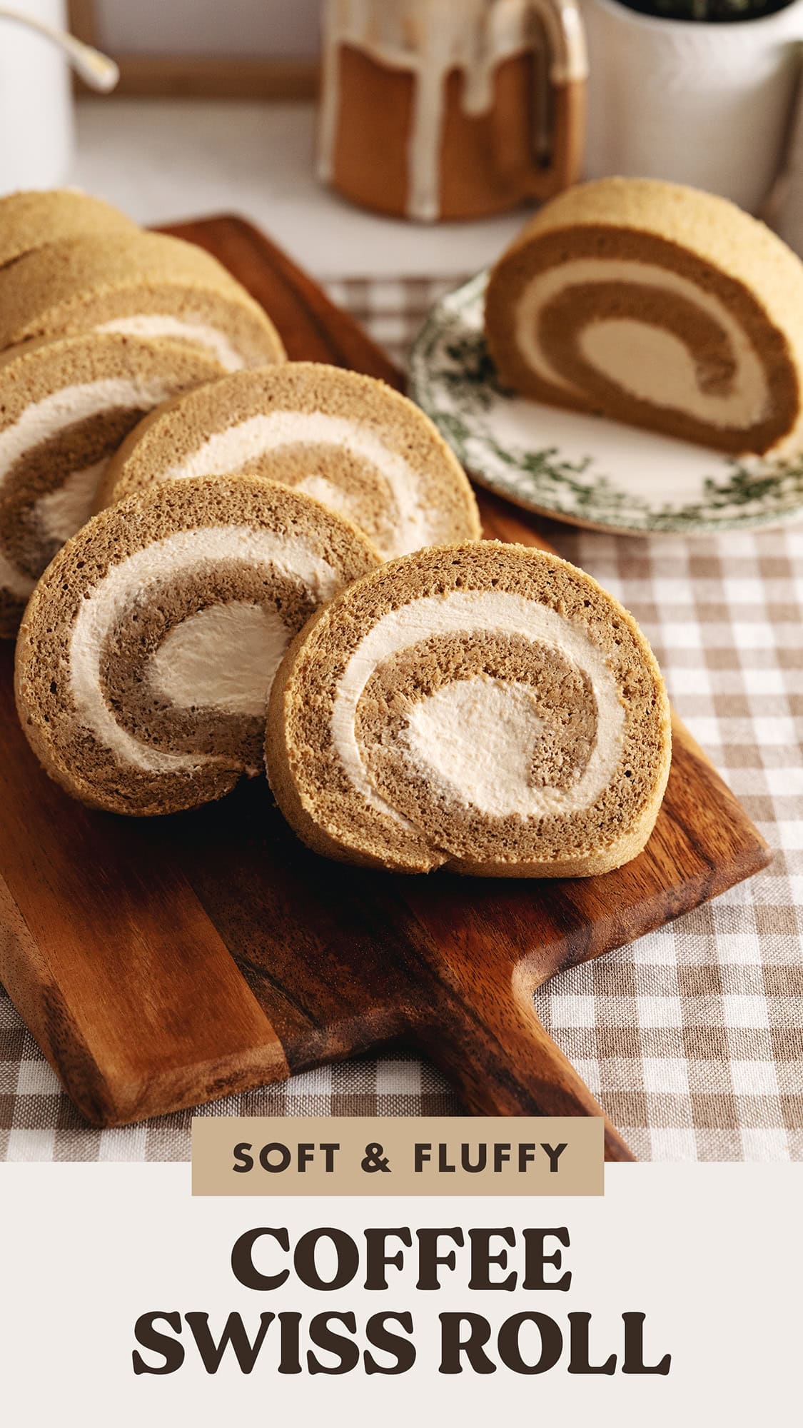 Coffee Swiss Roll - Teak & Thyme