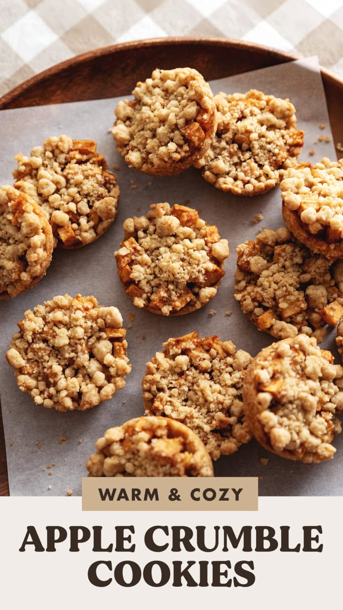 Apple Crumble Cookies - Teak & Thyme
