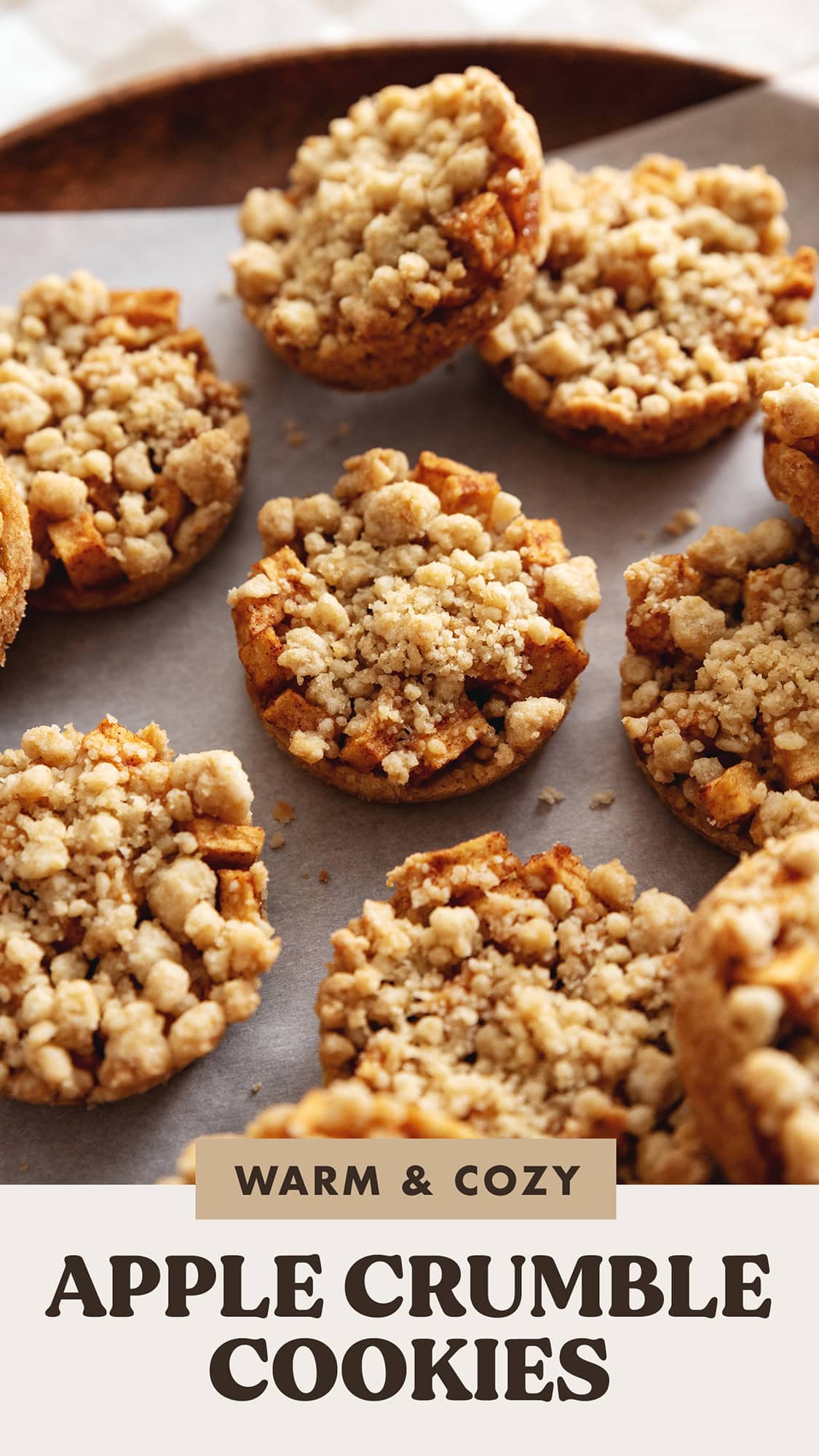 Apple Crumble Cookies - Teak & Thyme